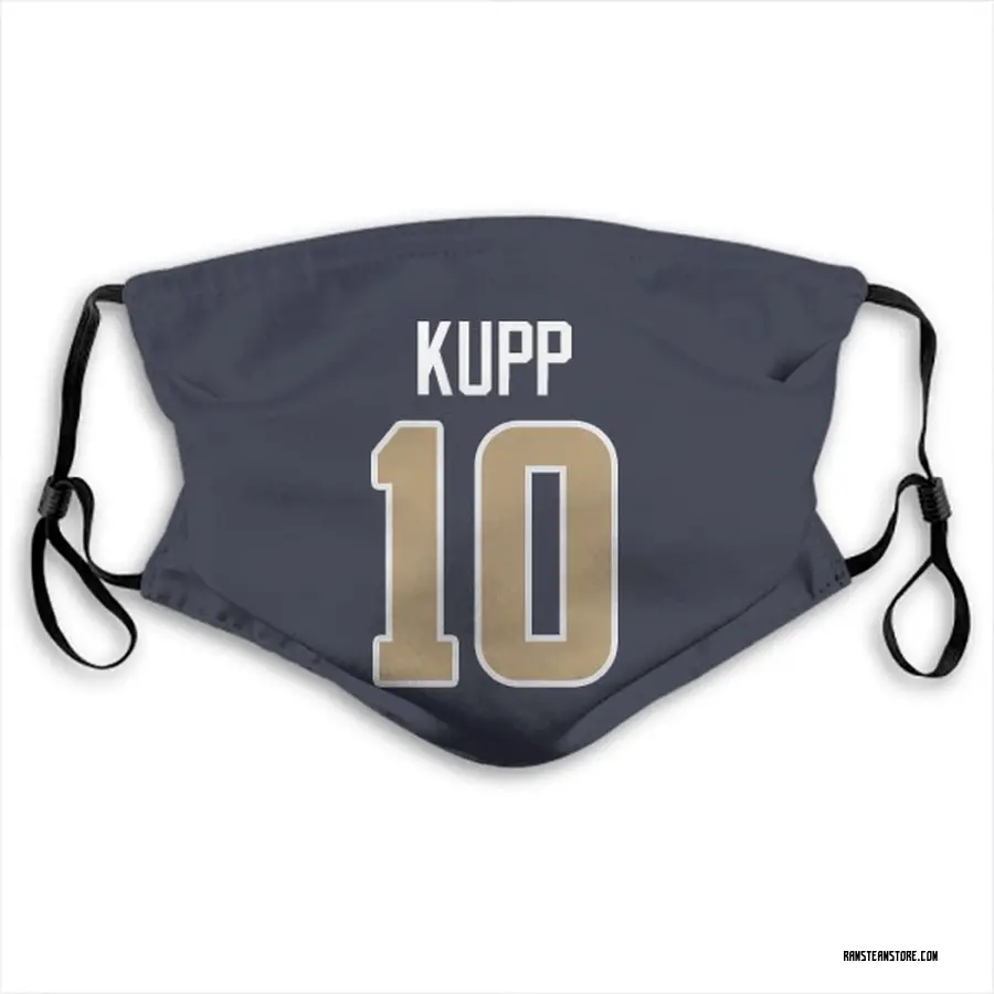 Cooper Kupp Los Angeles Rams Navy Jersey Name & Number Face Mask With ...